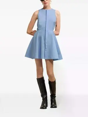 AMI Paris Sleeveless Flared Minidress