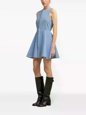 AMI Paris Sleeveless Flared Minidress