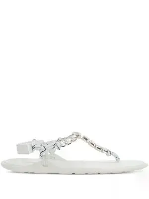 Miu Miu Riviere Leather Thong Sandals