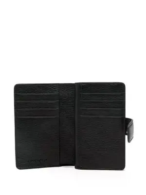 COCCINELLE Metallic Soft Leather Wallet - Black