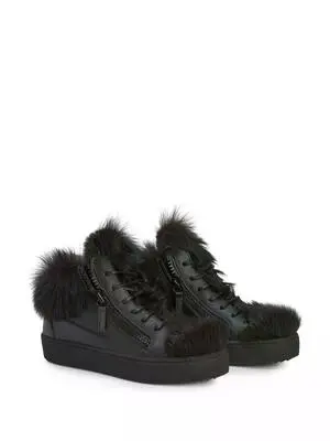 GIUSEPPE ZANOTTI Marlena Winter Mid-top Sneakers - Black
