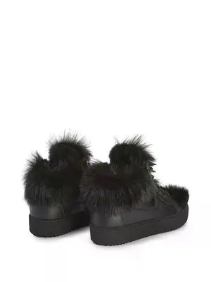 GIUSEPPE ZANOTTI Marlena Winter Mid-top Sneakers - Black