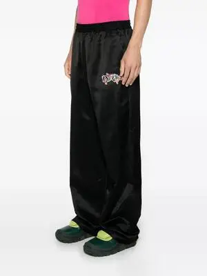 Off-White Logo-embroidered Trousers