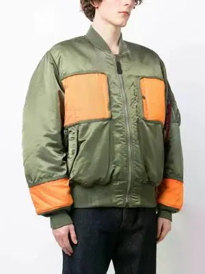 Junya Watanabe Colour-block Panelled Bomber Jacket