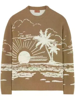Alanui Beyond The Horizons Sweater - Brown