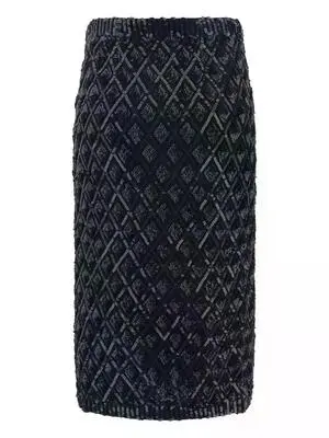 P.a.r.o.s.h Sequinned Midi Skirt