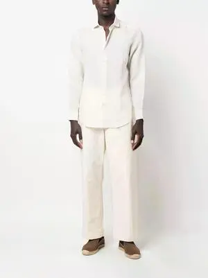 Frescobol Carioca Linen Long-sleeve Shirt
