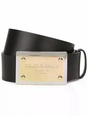 Dolce & Gabbana Logo-buckle Leather Belt