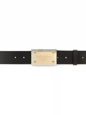 Dolce & Gabbana Logo-buckle Leather Belt