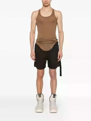 Rick Owens Khaki Cotton Tank Top - Brown