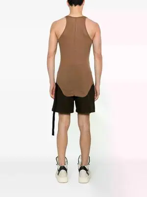 Rick Owens Khaki Cotton Tank Top - Brown