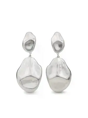 Cult Gaia Dunia Clip-on Drop Earrings - Silver