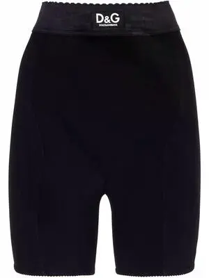 Dolce & Gabbana Logo-print Cycling Shorts - Black