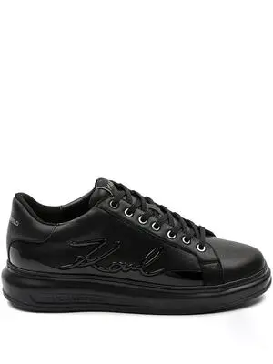 Karl Lagerfeld Signature Logo Patch Lace-up Sneakers