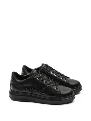Karl Lagerfeld Signature Logo Patch Lace-up Sneakers
