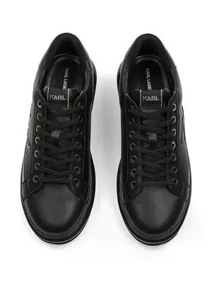 Karl Lagerfeld Signature Logo Patch Lace-up Sneakers