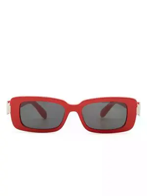 FERRAGAMO Rectangle-frame Sunglasses - Red