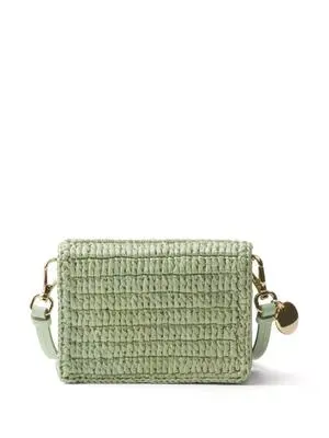 Prada Crochet Card Holder - Green