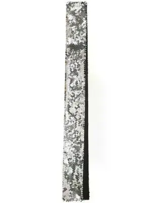 Dolce & Gabbana Sequin-embellished Scarf - Silver