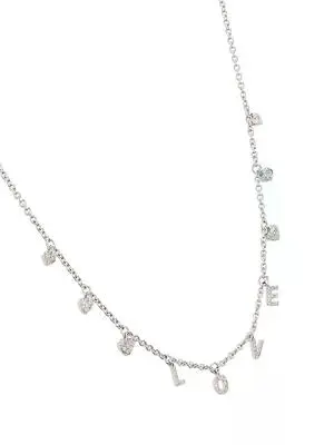 Shay 18k White Gold Love Diamond Necklace