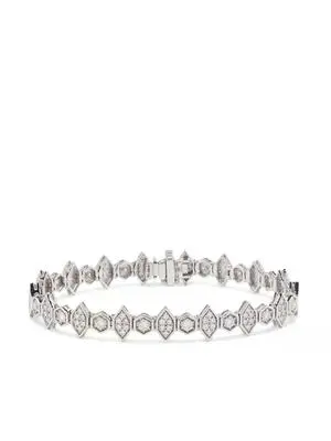 KOLOURS JEWELRY 18kt White Gold Fortis Diamond Bracelet