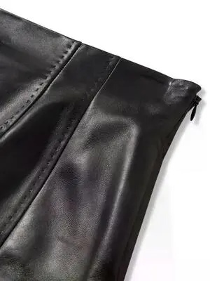 Brooks Brothers High-waisted Leather Pencil Skirt