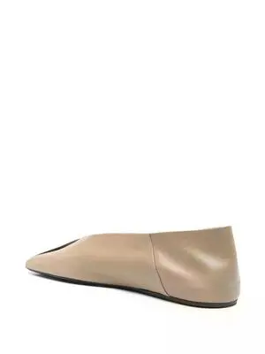 JIL SANDER Leather Ballet Flats - Neutrals