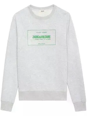Zadig&Voltaire Simba Embroidered Logo Sweatshirt - Grey