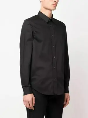 DIESEL® Logo-embroidered Cotton Shirt
