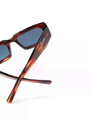 Prada Rectangle-frame Sunglasses - Brown
