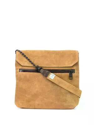 AS2OV Flat Shoulder Bag - Brown