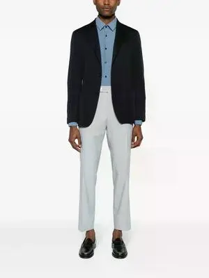 LARDINI Single-breasted Wool-blend Blazer