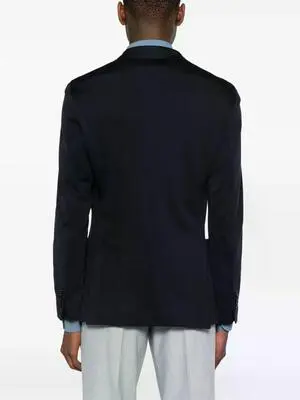 LARDINI Single-breasted Wool-blend Blazer