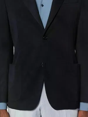 LARDINI Single-breasted Wool-blend Blazer
