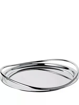 Christofle Vertigo Round Tray - Silver