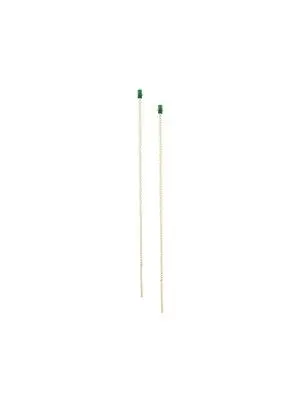 Lizzie Mandler 18k Yellow Gold Floating Thread Emerald Earrings - Metallic