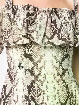 Philipp Plein Python-print Mini Dress