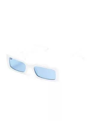 Kàdor Pin-up Rectangle-frame Sunglasses - White