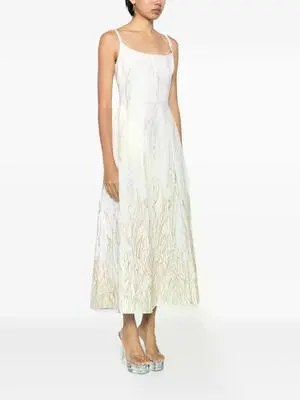 Elie Saab Arboreal Midi Dress