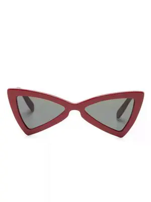 Saint Laurent Geometric Sunglasses - Red