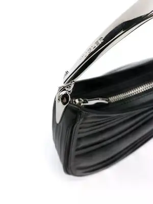 MUGLER Embossed Leather Tote Bag