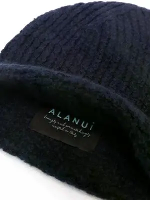 Alanui Logo-plaque Beanie - Blue