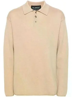 Alanui Finest Ribbed Polo Top