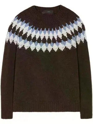 Alanui Fair Isle Intarsia-knit Wool Sweater