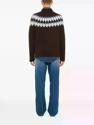 Alanui Fair Isle Intarsia-knit Wool Sweater