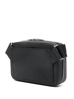 Sandro Reconstituted Leather Saffiano Patterned Small Bag With Adjustable Shoulder Strap