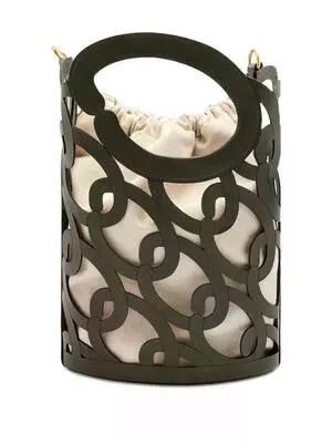 Oscar De La Renta Leather Tote Bag
