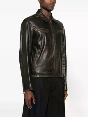 Prada Leather Shirt Jacket