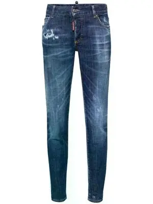 Dsquared2 Jennifer Low-rise Skinny Jeans - Blue