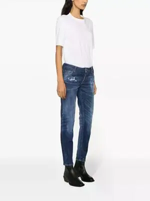 Dsquared2 Jennifer Low-rise Skinny Jeans - Blue
